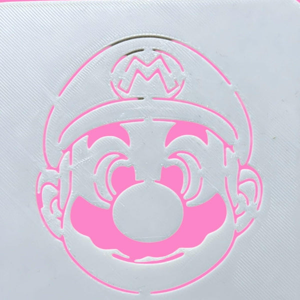 Super Mario Stencil | Cookie & Cake Decorating | PLA | Emboss & Impress